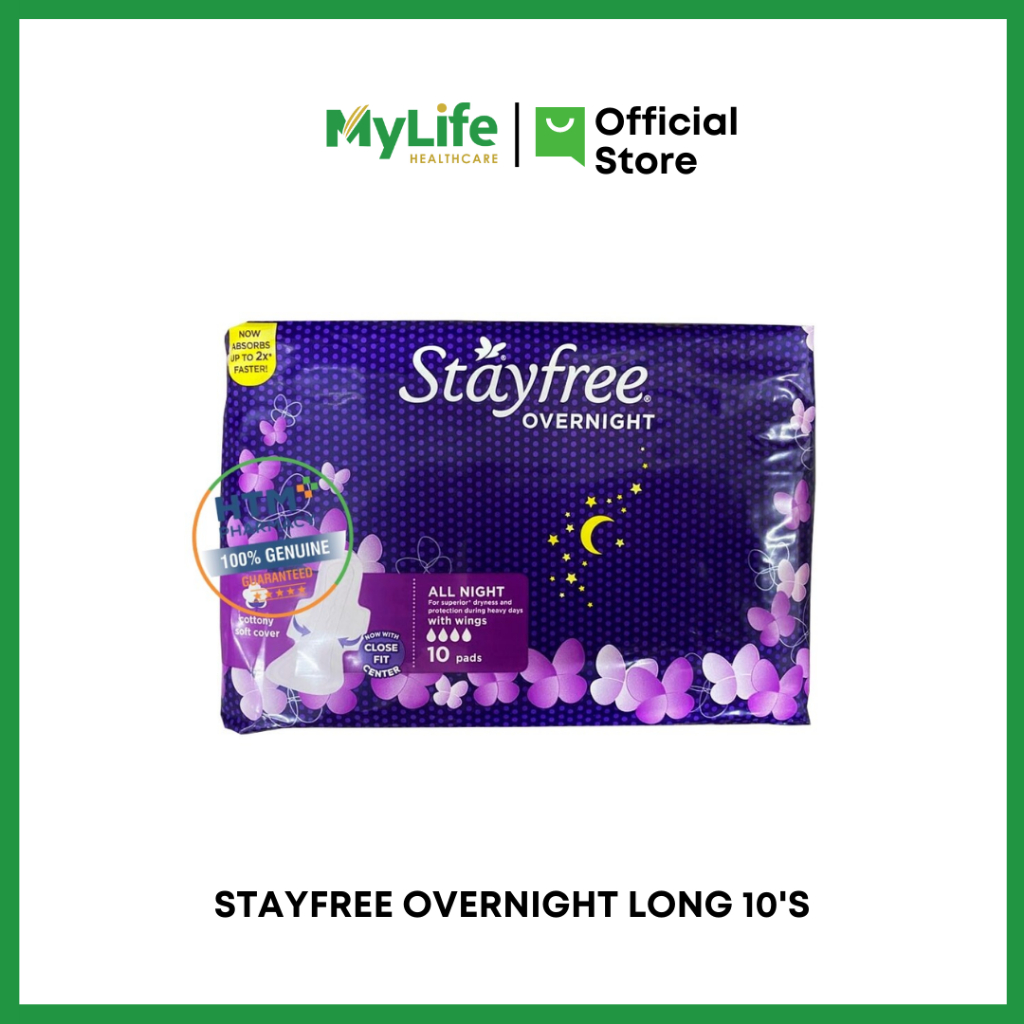 STAYFREE OVERNIGHT LONG 10'S | Shopee Malaysia