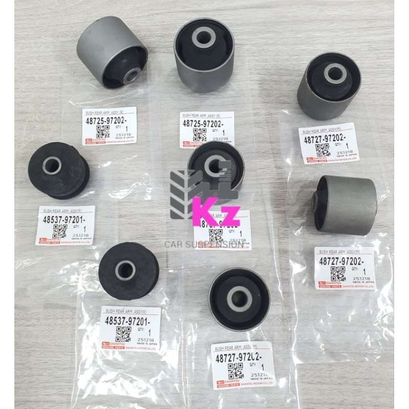 PERODUA KENARI / KELISA - 11 IN 1 SET - REAR TRAILING ARM BUSH /REAR ...