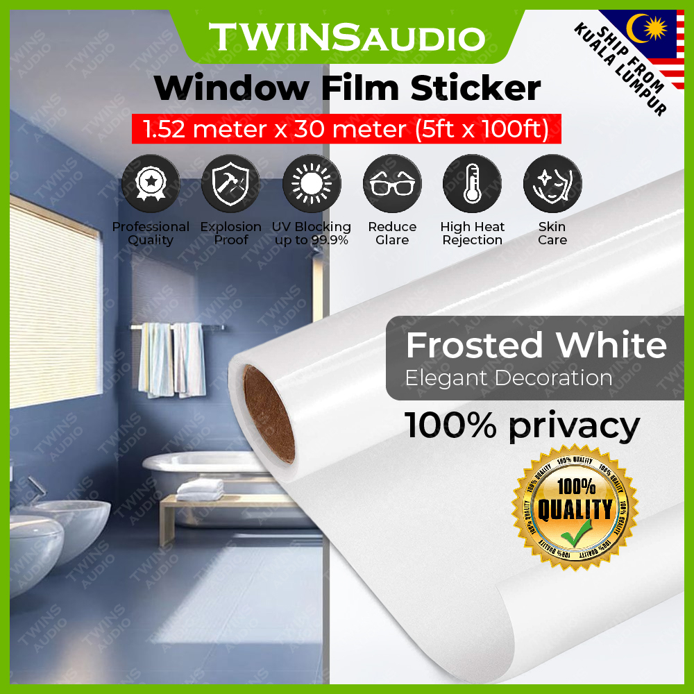 Professional Quality Privacy Window Film Tinted Putih 100 House ...