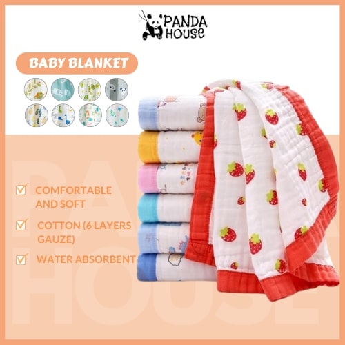 110*110cm 6Layers Baby Blanket Cotton-Gauze Kids Children Bath Towel ...