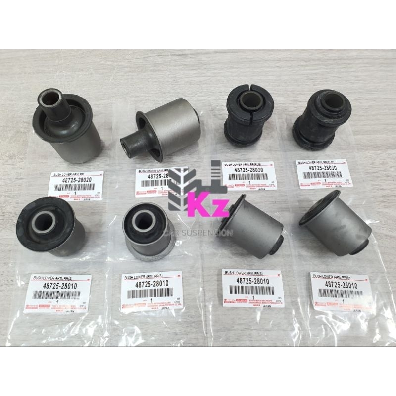 TOYOTA ESTIMA TCR11 /TCR21 - 1 SET 8PCS- REAR LOWER ARM BUSH SET ...