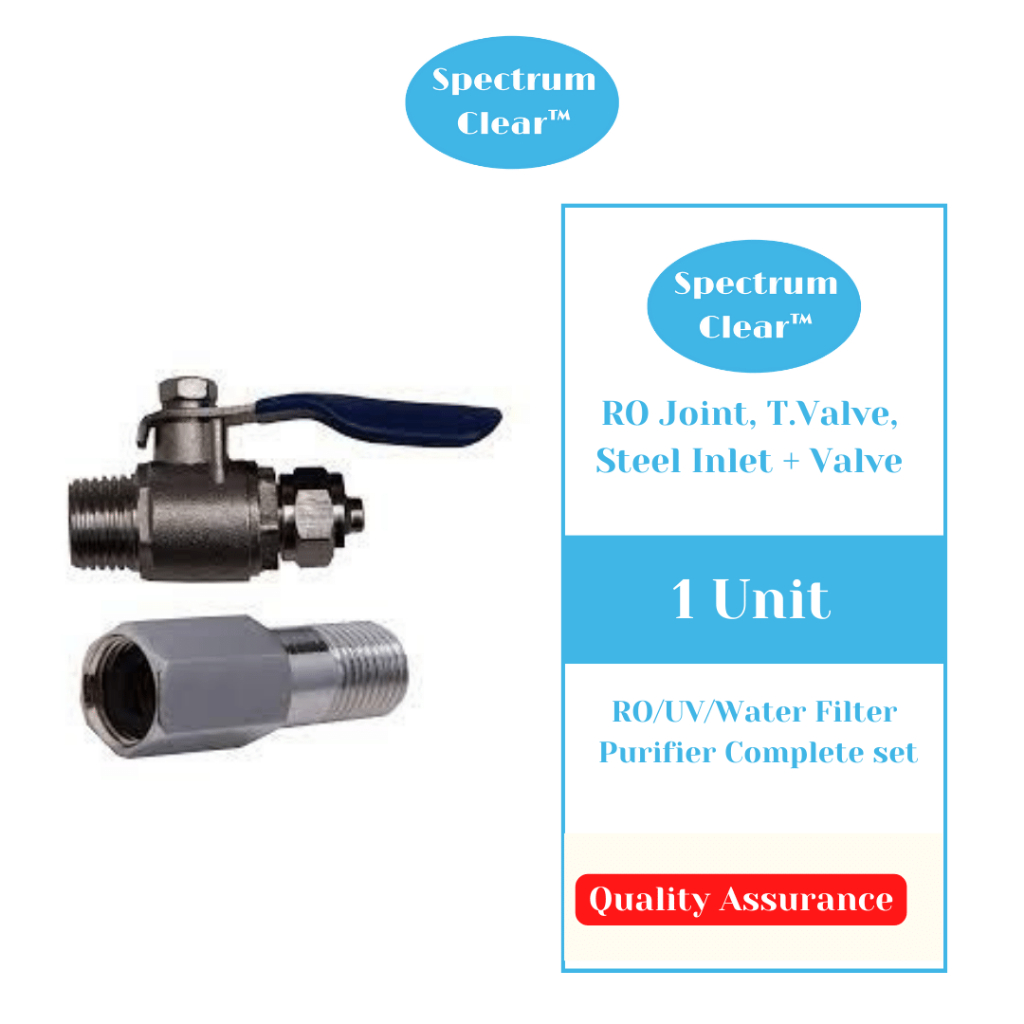 RO Joint , T.Valve, Steel Inlet +Valve/Connector RO/UV/Water Filter ...