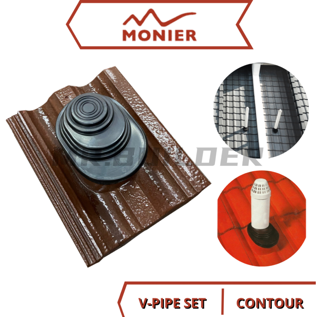 MONIER Advanced Contour V-Pipe Set Atap Pipe Roofing Equipment Atap ...