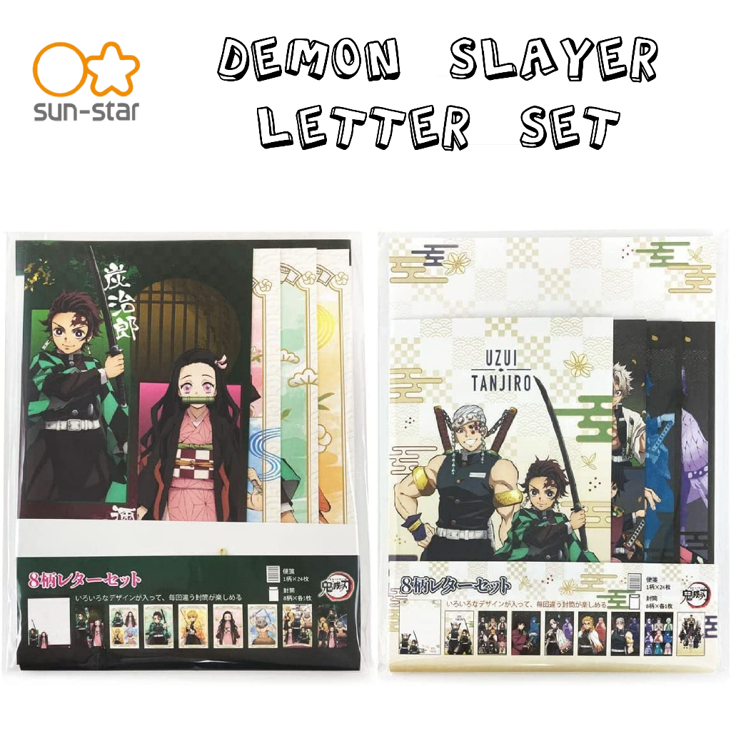 Sun-Star Stationery Demon Slayer Letter Set (2023) | Shopee Malaysia