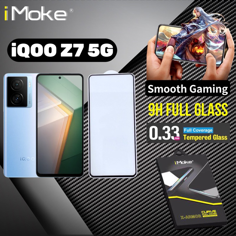 iMoke 9H Full Clear Tempered Glass Compatible with iQOO Z7 5G | Shopee Malaysia