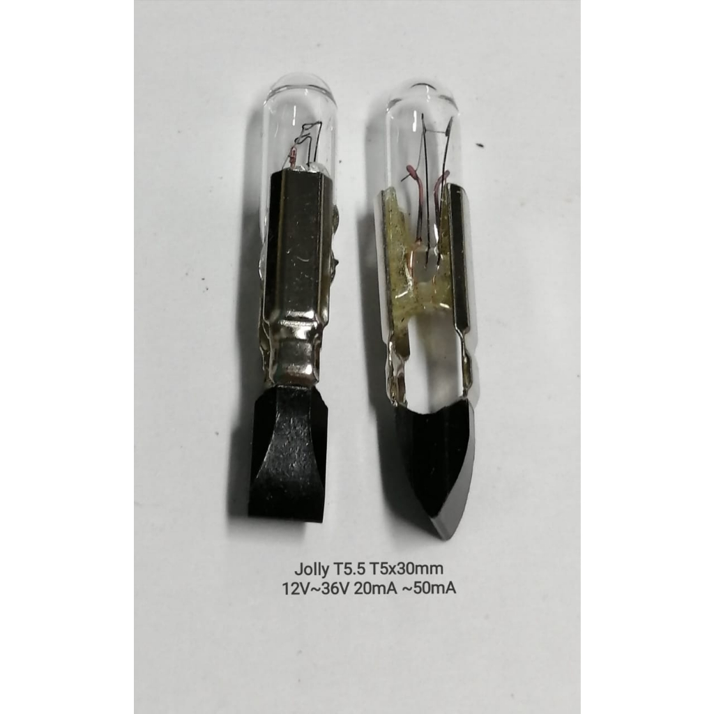 [2PCS]JOLLY T5.5 T5X30mm 12V, 24V, 28V, 30V, 60V, 20mA, 30mA, 40mA ...