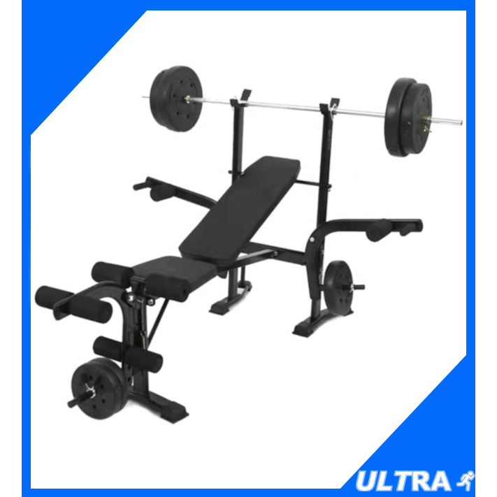 Weight Lifting Bench Chair Chest Press Squat Sit Up Dumbell Rack (Bench ...
