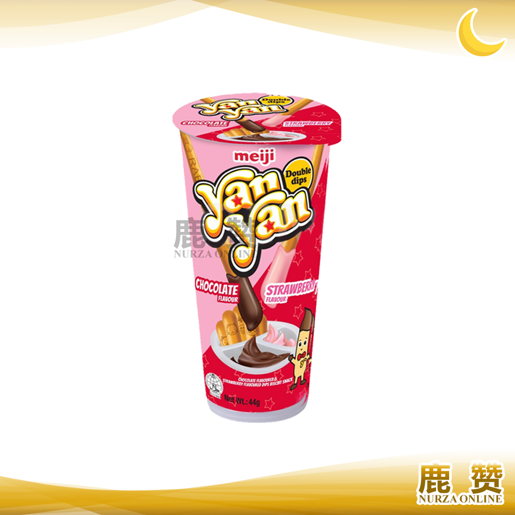 Meiji Yan Yan Premium Yan Yan Chocolate Vanila Strawberry Hazelnut-Cocoa Flavoured Dip Biscuit ...