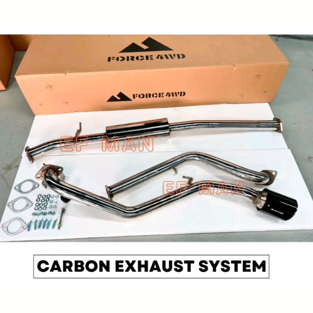FORCE 4WD EXHAUST MUFFLER CARBON HILUX RANGER NAVARA D MAX TRITON ...