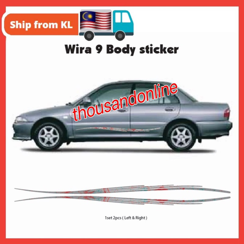 PROTON WIRA ORIGINAL DESIGN STICKER ( NO.9 ) | Shopee Malaysia