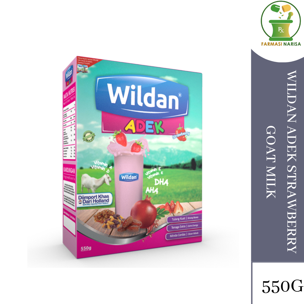WILDAN ADEK [CHOCOLATE | VANILLA | STRAWBERRY] (550g) | Shopee Malaysia
