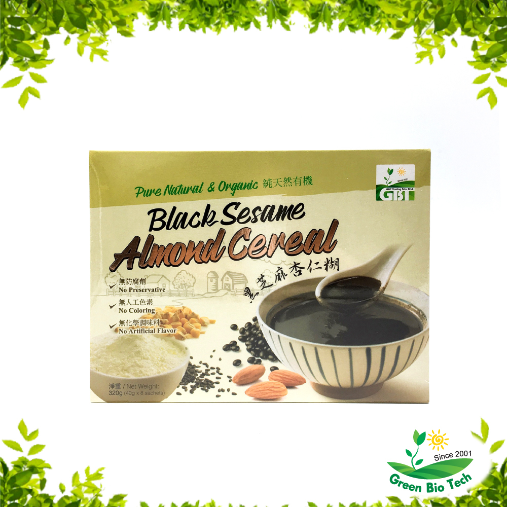 Black Sesame Almond Cereal 黑芝麻杏仁糊 (320g) (40g x 8 sachets) | Shopee Malaysia