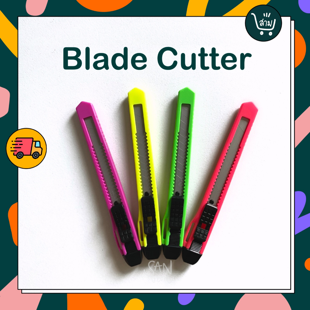 Cutter Knife / Blade Cutter Student Stationery Pisau Pemotong (9mm ...