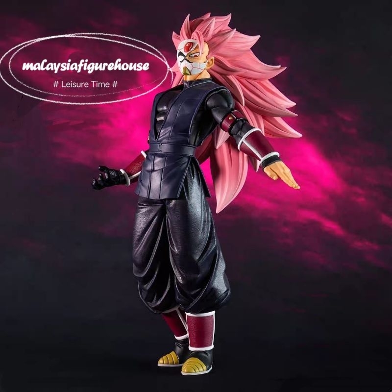 🔥READY STOCK🔥30CM DRAGON BALL PINK BLACK GOKU ZAMASU SS3 MASK ACTION ...