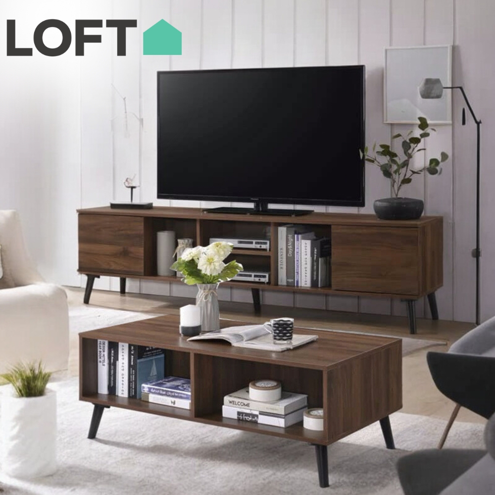 LOFT Living 6FT & 6Kaki Rak Tv/Tv Cabinet/ Panjang Rak TV/Rak TV Murah ...