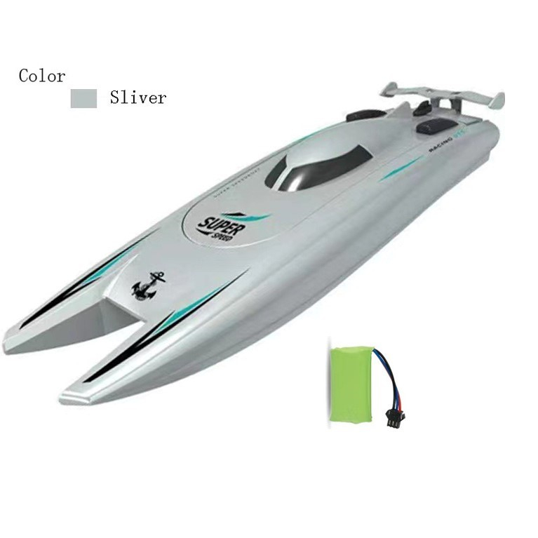RC Boat 25KM/H 2.4GHz High Speed Racing Boat 4 Channels Dual Motor For ...