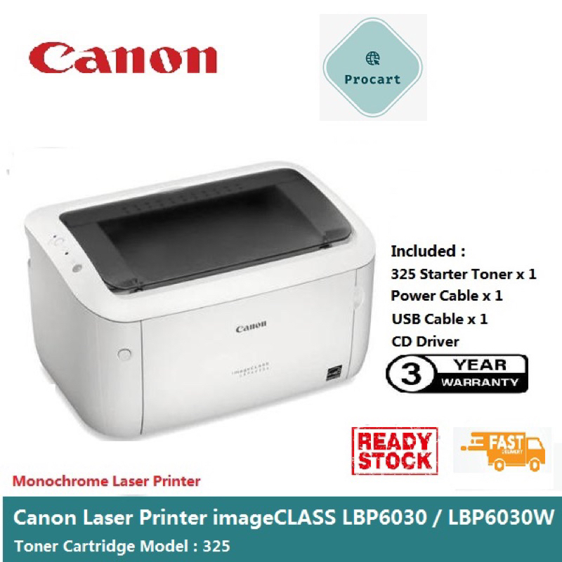 Canon ImageClass LBP6030/LBP6030W Monochrome LaserJet Printer (NEW) | Shopee Malaysia