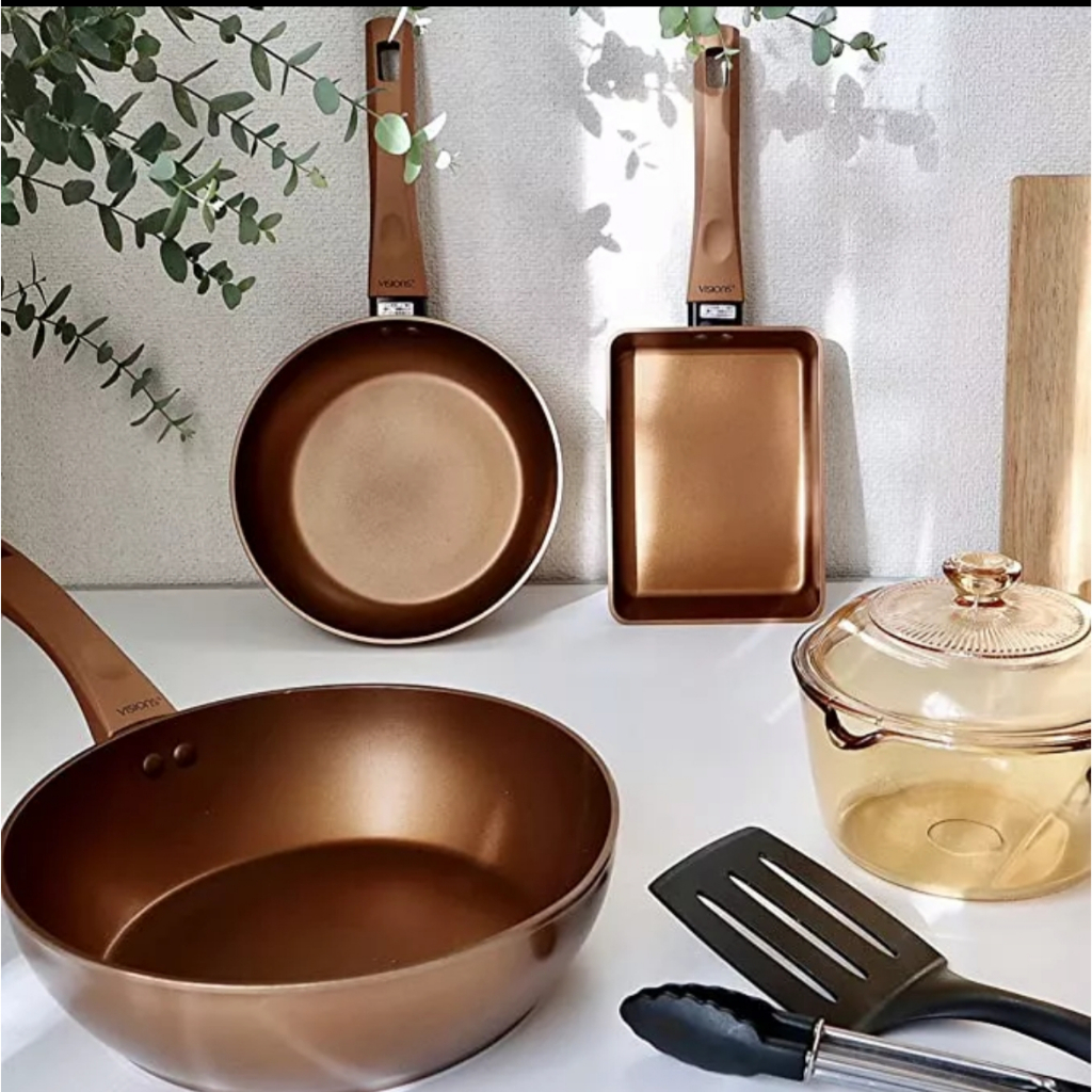 (Ready Stock!!) Visions Metal Cookware ( Sauce Pan / Egg Pan / Fry Pan ...