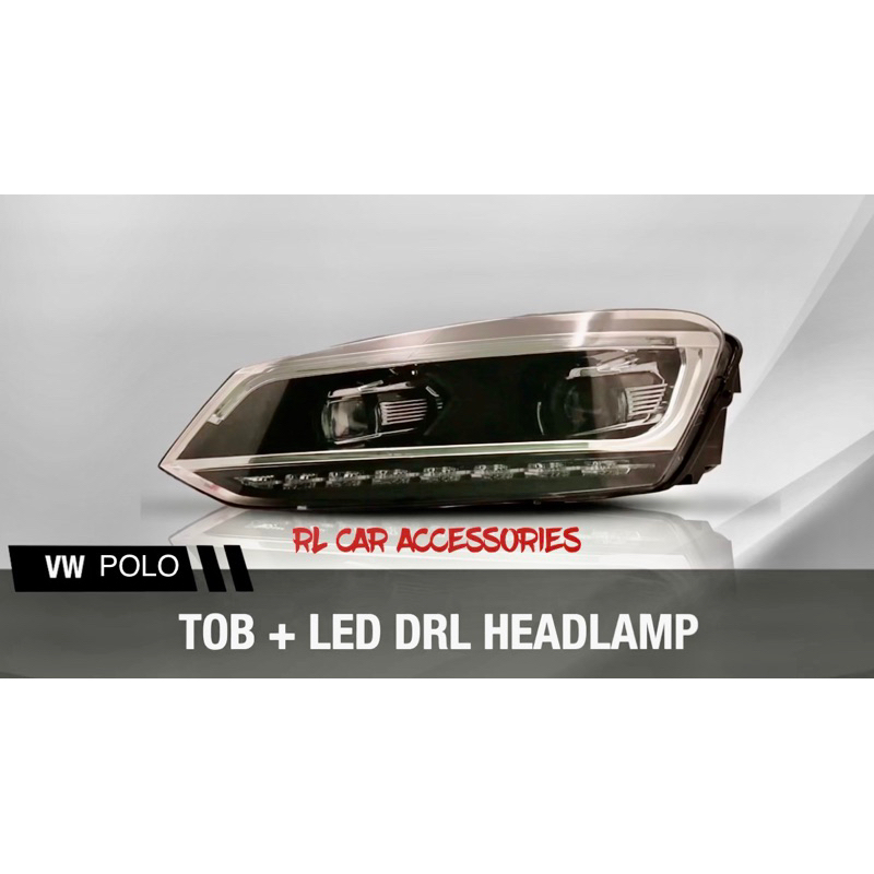 Volkswagen vento polo sedan hatchback 2009-2018 LED projector headlamp ...