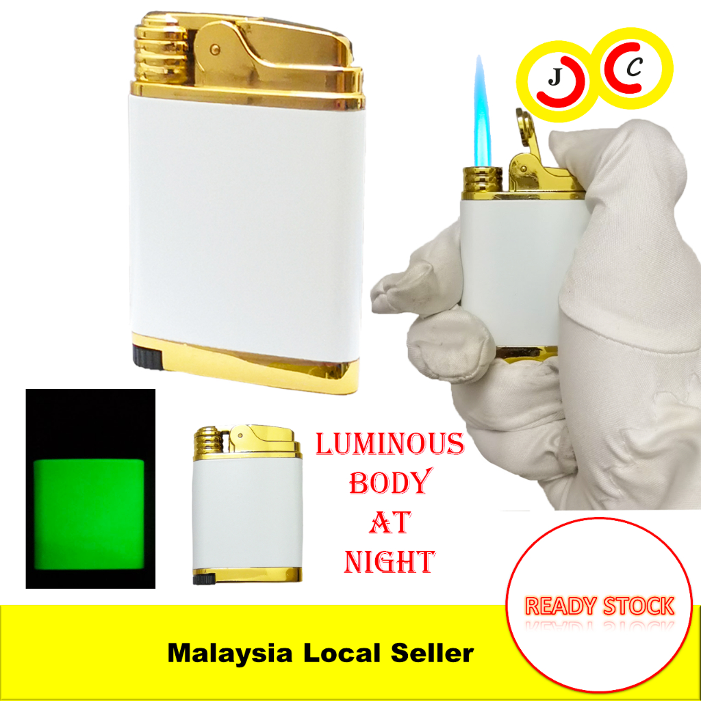 Premium Metal Body Gas Lighter Refillable Windprood Lighter Gold ...