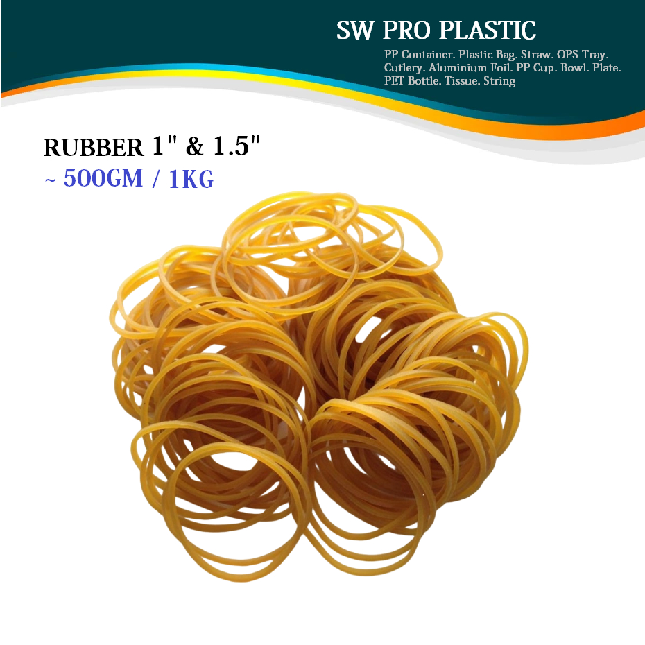 Rubber Band / Getah ikat barang / Getah Elastik / Getah Gelang size 1 ...