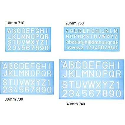 PEMBARIS ABC 123 / ABC Stencil Plate Ruler 20MM∽30MM∽40MM | Shopee Malaysia