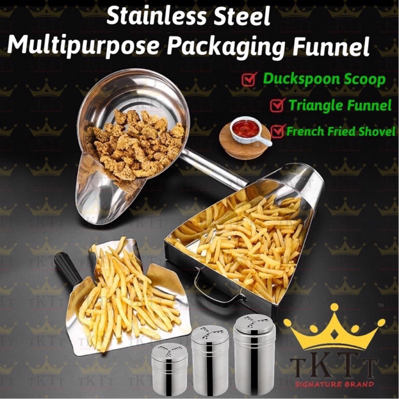 TKTT Multipurpose Funnel Salt Crispy Chicken Triangle French Fried ...