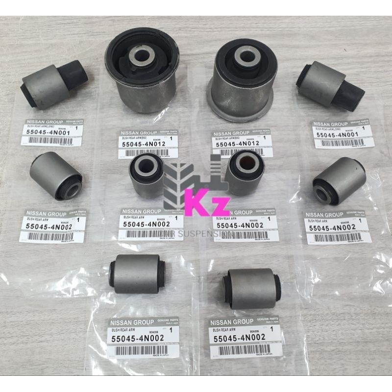 NISSAN SERENA C24 1999- 2005 - 10 IN 1 SET -REAR LOWER ARM BUSH /LONG ...