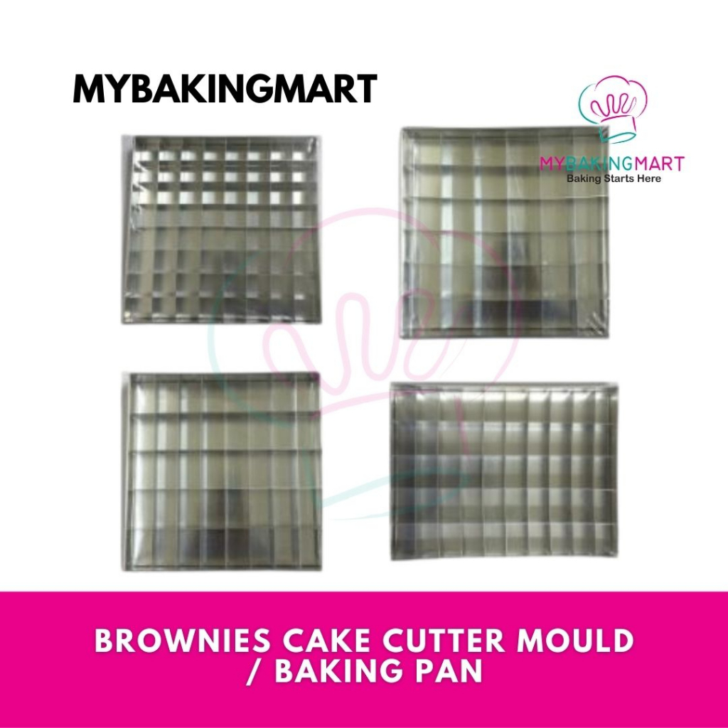 Mybakingmart | FLUFFY Aluminium Brownies Cake Cutter Mould / Acuan ...