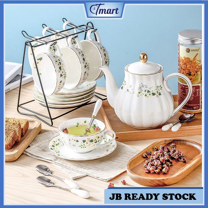 Flower English Style Teapot Set Ceramic Coffee Set Tea Set Afternoon ...