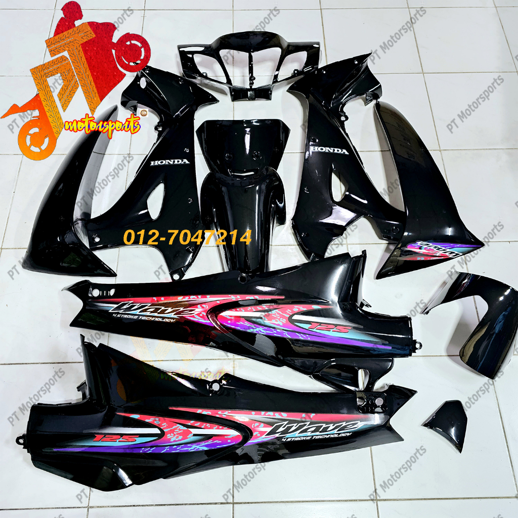 Honda Wave 125 R Cover set Lama Wave125 125R Gold RED Black Grey Cyan ...