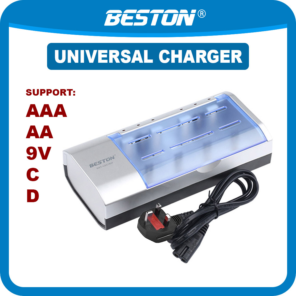 Beston AA AAA C D Rechargeable Batteries NiMH Battery High Capacity ...