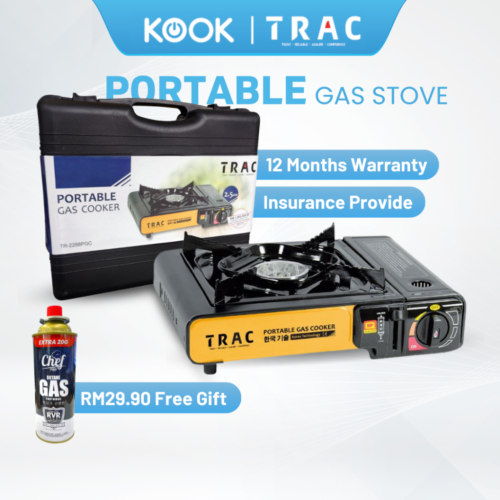 TRAC Portable Gas Stove Cooker For Camping/BBQ/Steamboat Dapur Gas Mini ...