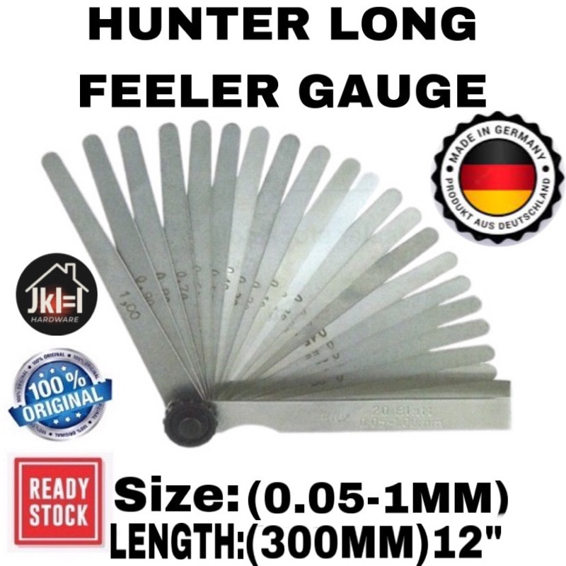 (100%ORIGINAL) 300MM 12" HUNTER LONG FEELER GAUGE "MADE IN GERMANY" | Shopee Malaysia