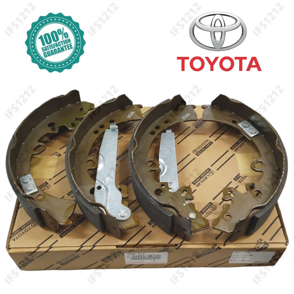 🇲🇾READY STOCK🔥 04495-OK120 TOYOTA BRAKE SHOE REAR FOR HILUX VIGO REVO ROCCO KUN25 KUN26 GUN125 ...