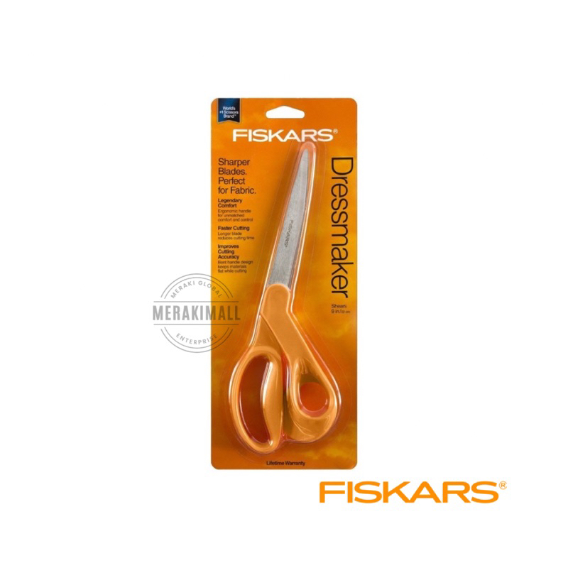 Fiskars 9 Inch Dressmaker Shears | Sewing Scissors | Haberdashery ...