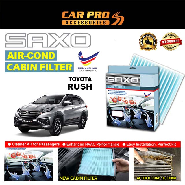 Toyota Rush AIRCOND Cabin Filter CAR AIR CONDITIONER FILTER S-092B ...