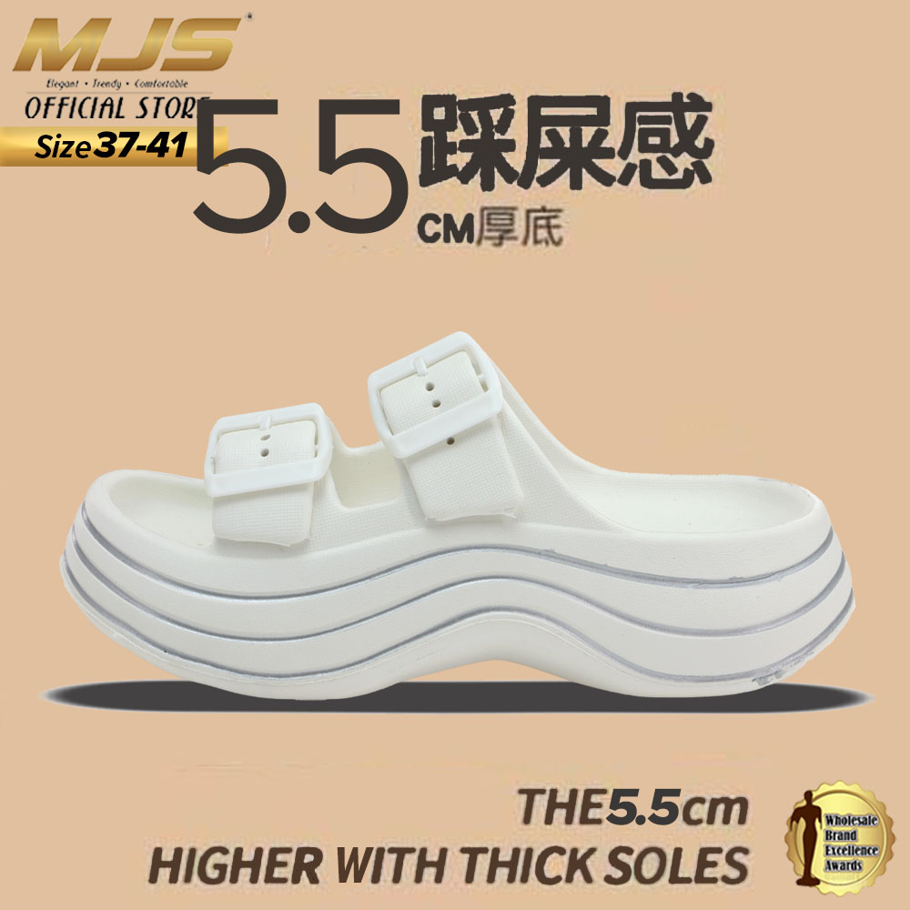 🔥 Hot 2024🔥 [KASUT VIRAL] MJS Wholesale 5.5 CM Wedges Sandal Korea Style Women Sandal Perempuan ...