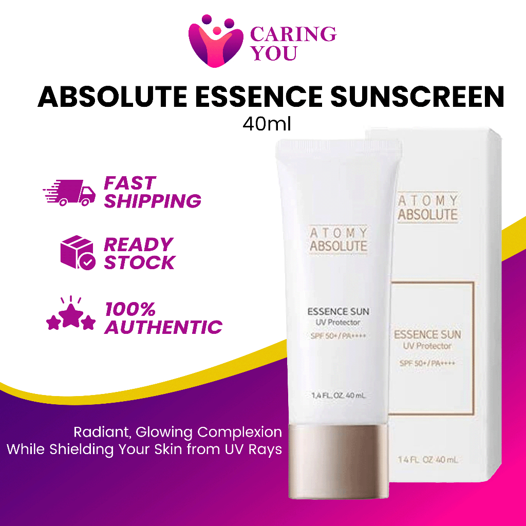 Atomy Absolute Essence Sunscreen艾多美凝翠焕肤防晒乳 40ml Sunblock Spf50 ...