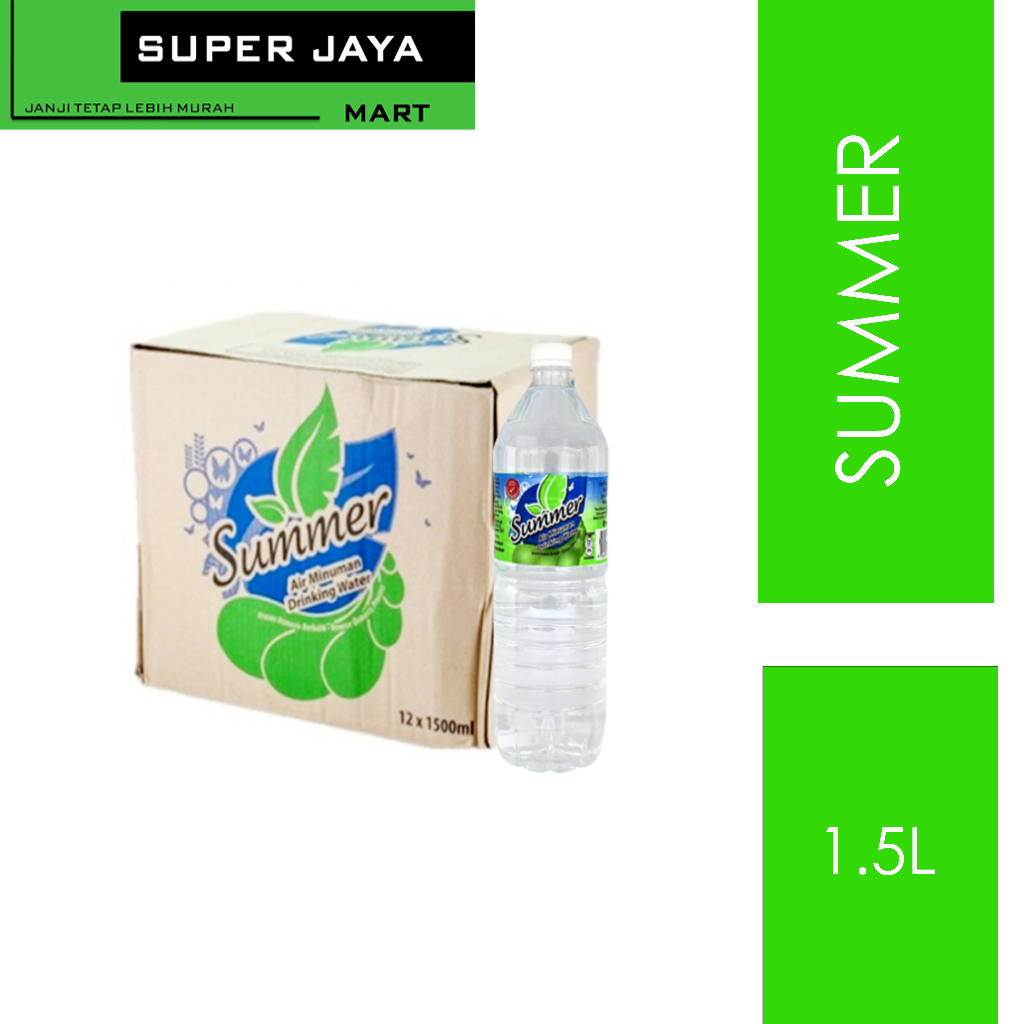 Summer Drinking Water 500ML/ 1.5L Per carton 24btls/12btls | Shopee Malaysia