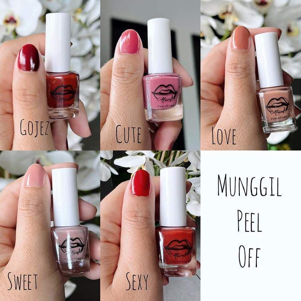 MUNGIL PEEL OFF NAIL MULTI BALM SUNSCREEN MAROON SENANG TANGGAL ...