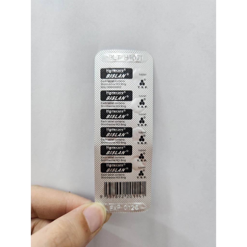 YSP Bislan Tablet Bromhexine Hydrocloride 8mg 10s/stp | Shopee Malaysia