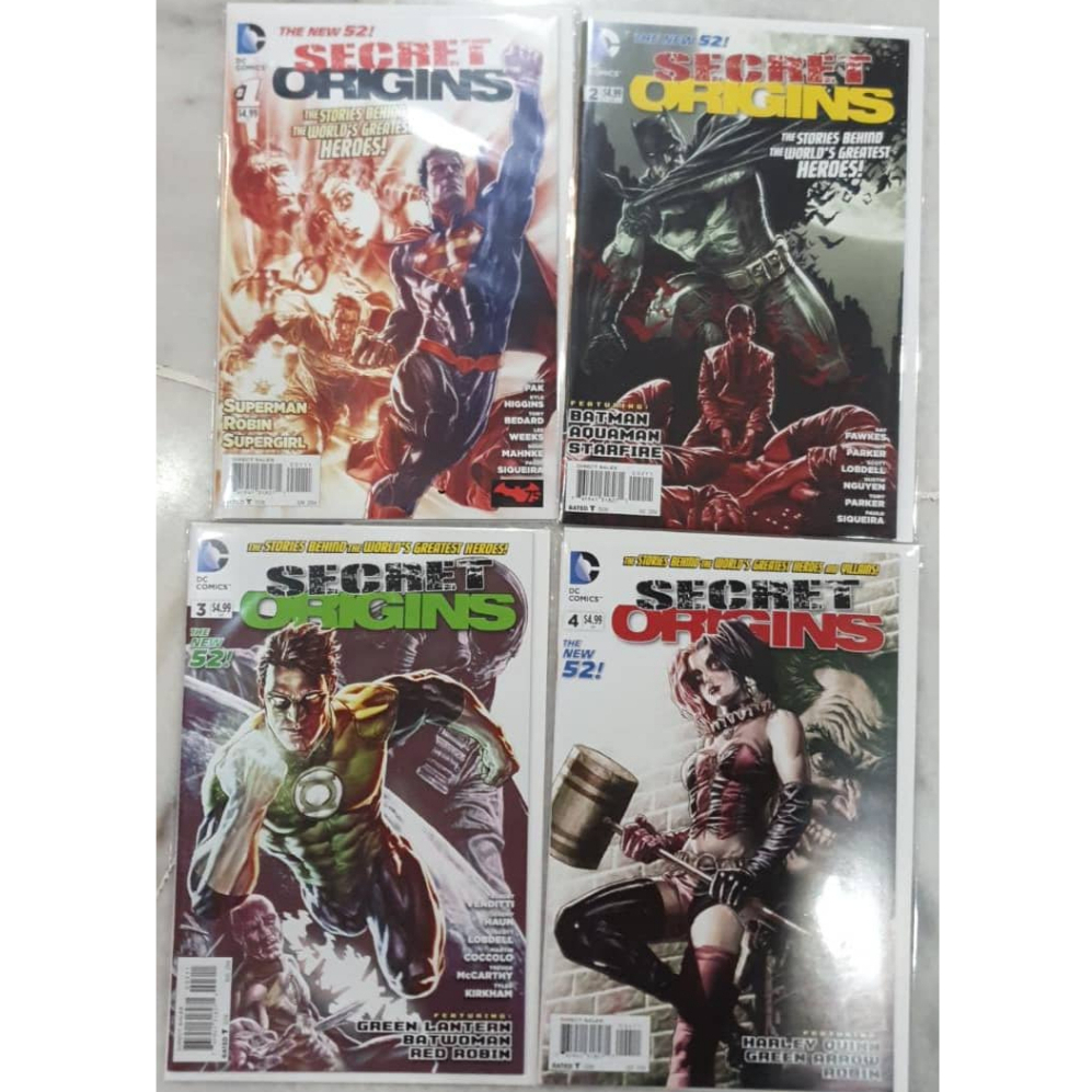 THE NEW52 SECRET ORIGINS #1 - #4 4-ISSUE DC COMICS SET | Shopee Malaysia