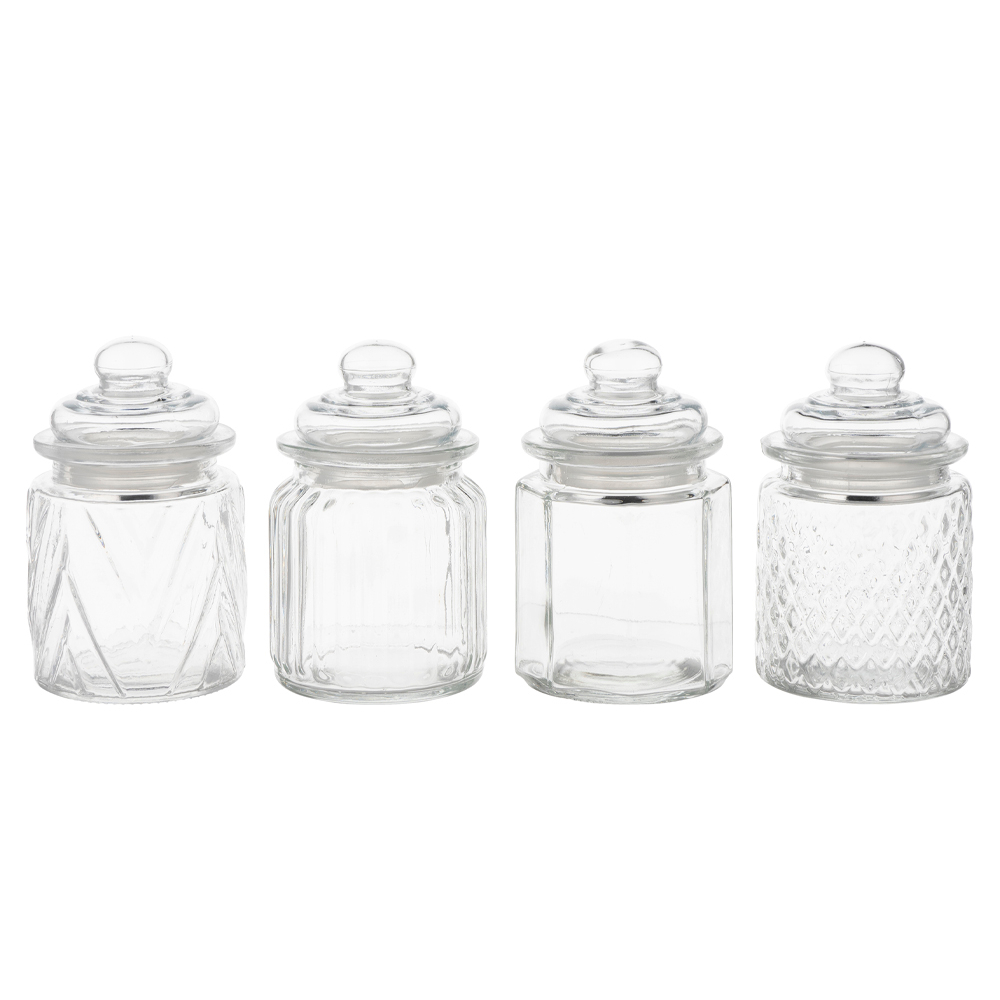 Glass Canister SSF Home (4 Pcs Set) | Shopee Malaysia