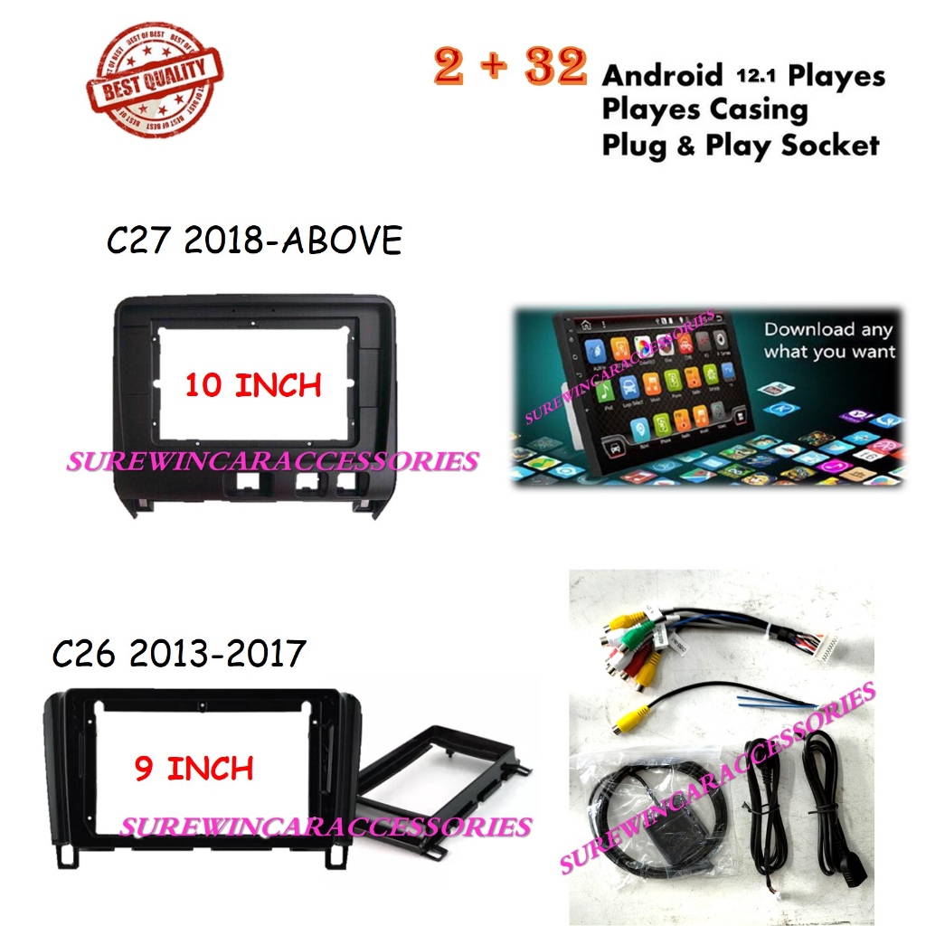 Nissan SERENA C26 2013 - 2017 9 inch , C27 2018-2019 10 inch Android ...
