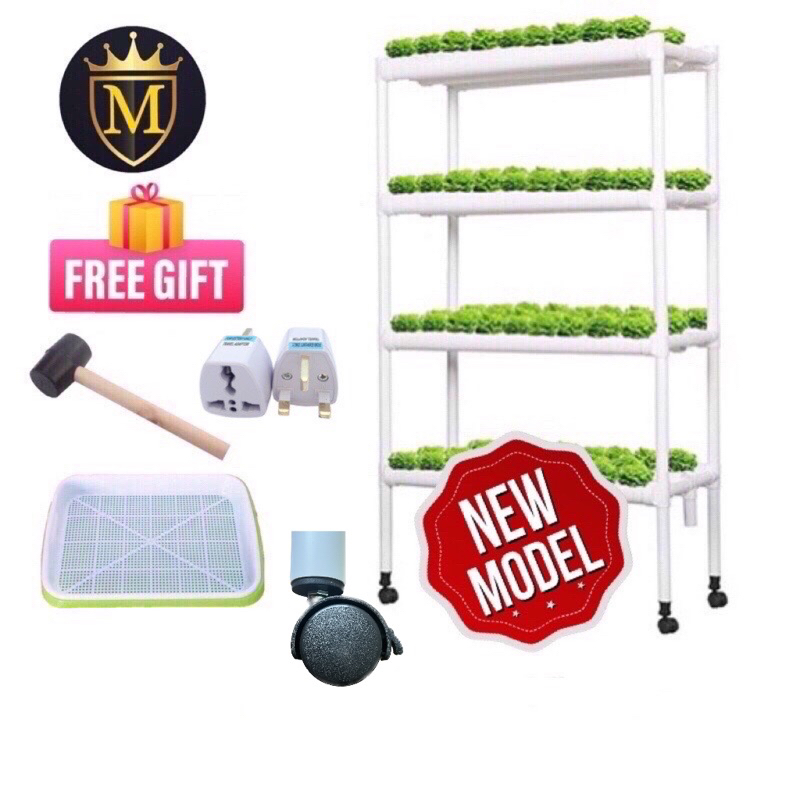 Hydroponics Set 4Layer 108/216Holes Farm System/Hidroponik Home ...