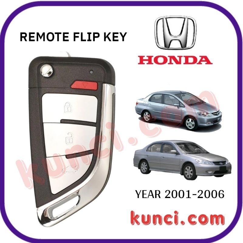 COBRA ALARM HONDA CIVIC CITY 2001-2006 REMOTE CONTROL FLIP KEY | Shopee ...