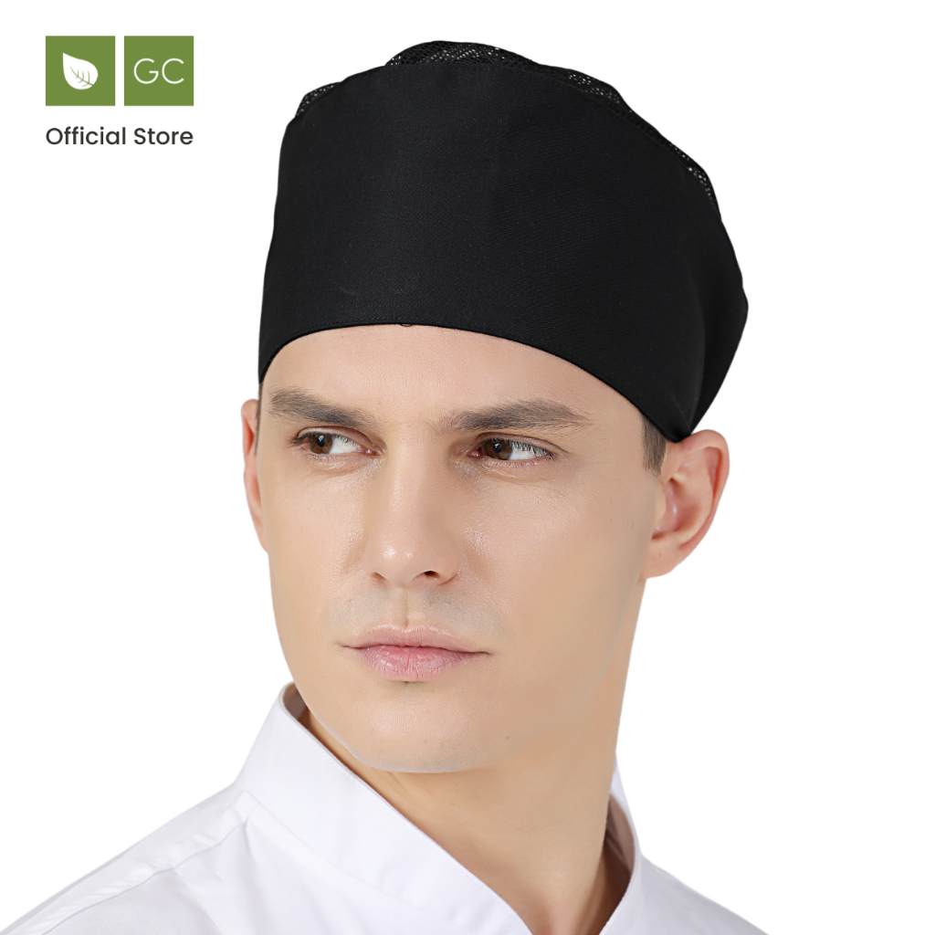 Freesia Black Chef Hat | With Vent | Shopee Malaysia
