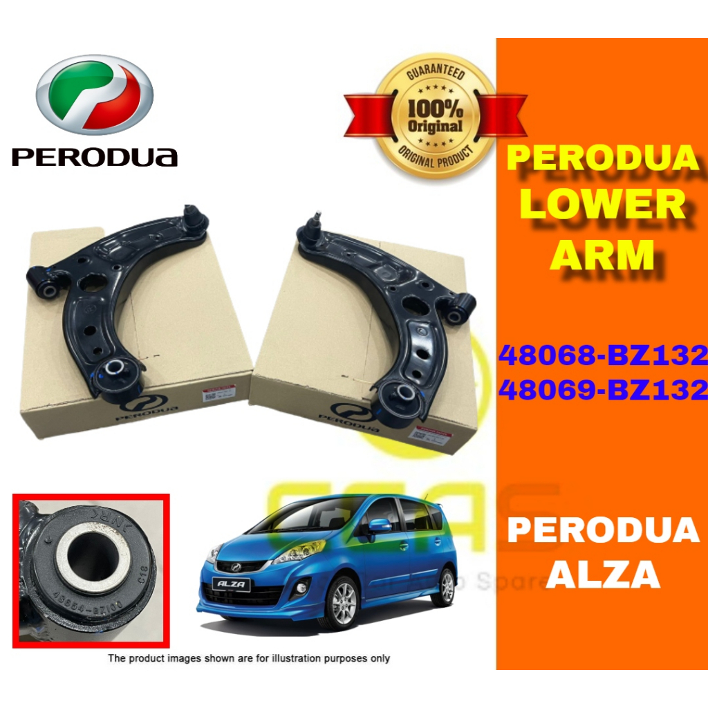 (100% ORIGINAL ) PERODUA ALZA FRONT LOWER ARM suspension control lower ...