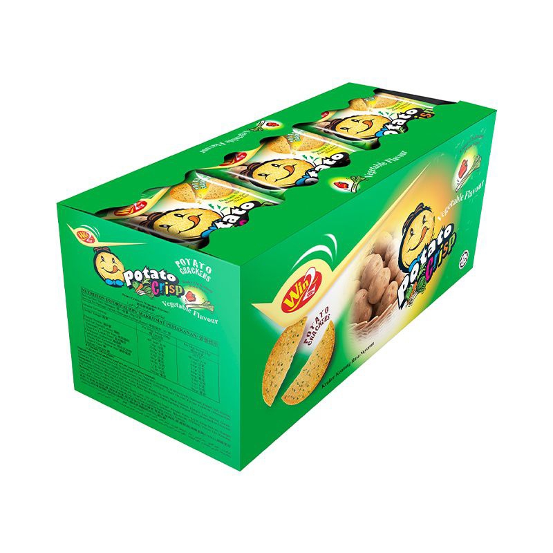 30pcs Win2 Potato Crisp Biskut [Vegetable/BBQ/Tomato/Curry/Sour Cream ...